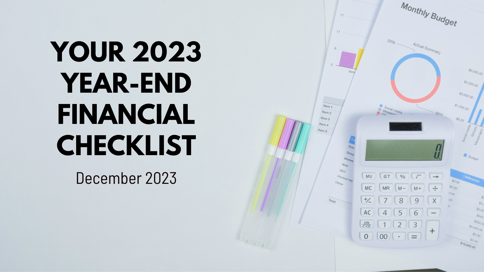 Year-end 2023 Financial To-Do Check List — Droms Strauss Wealth Management