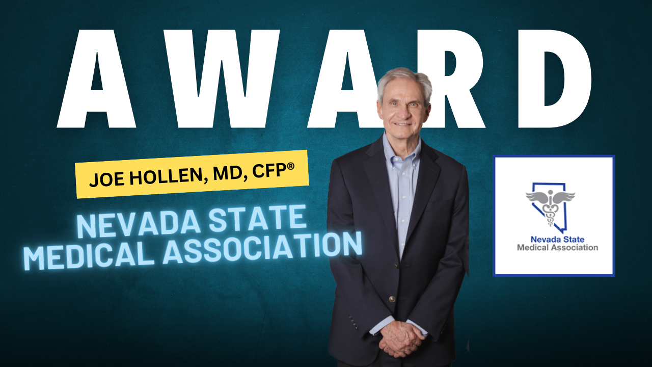 Joe Hollen Receives Award from the Nevada State Medical Association ...