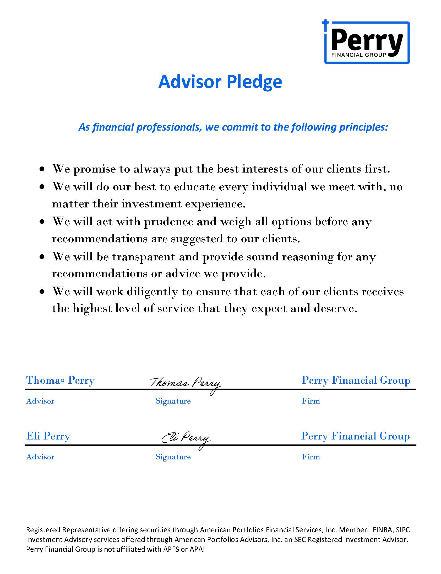 Perry Financial Group — PFG