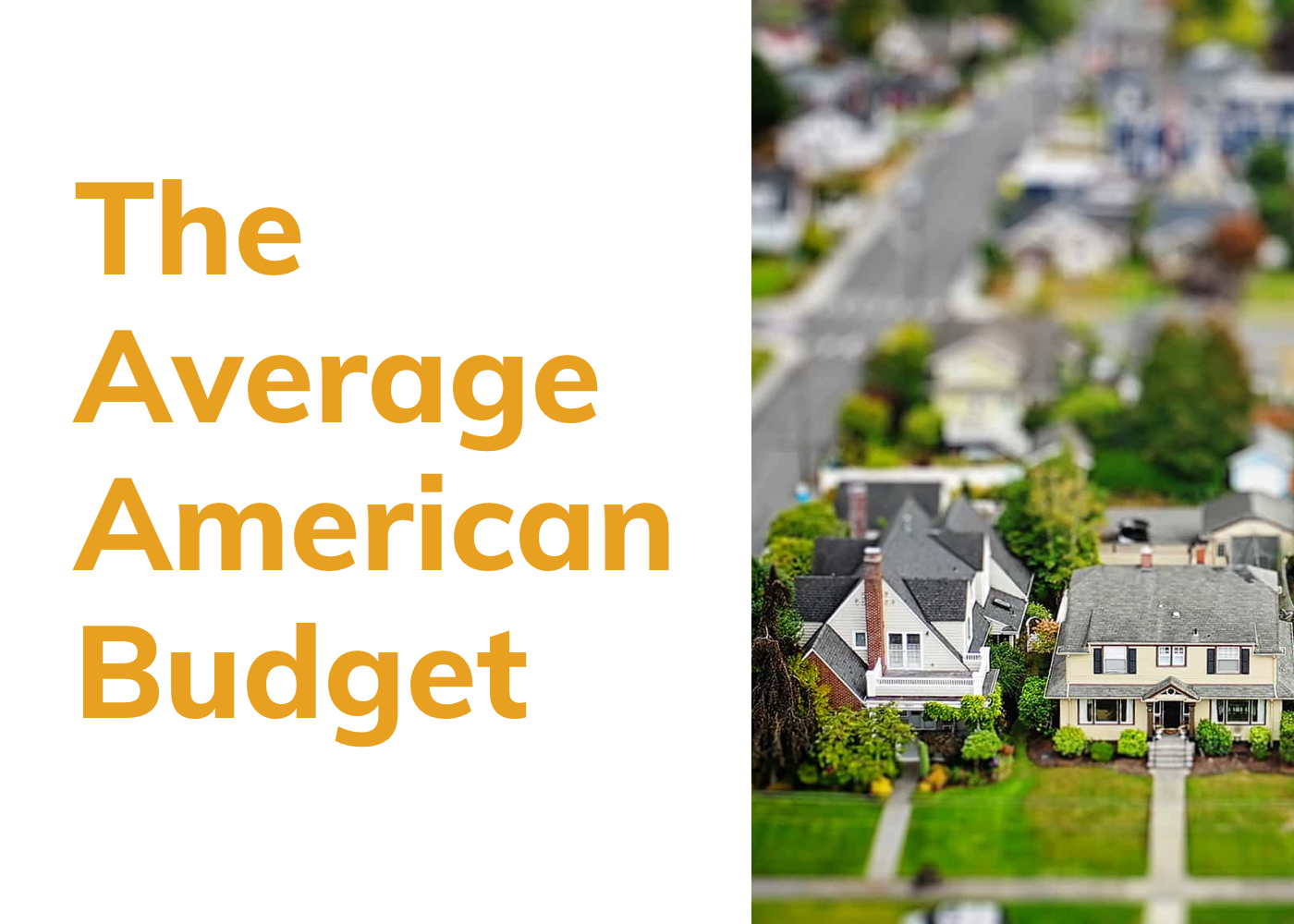  Infographic The Average American Budget