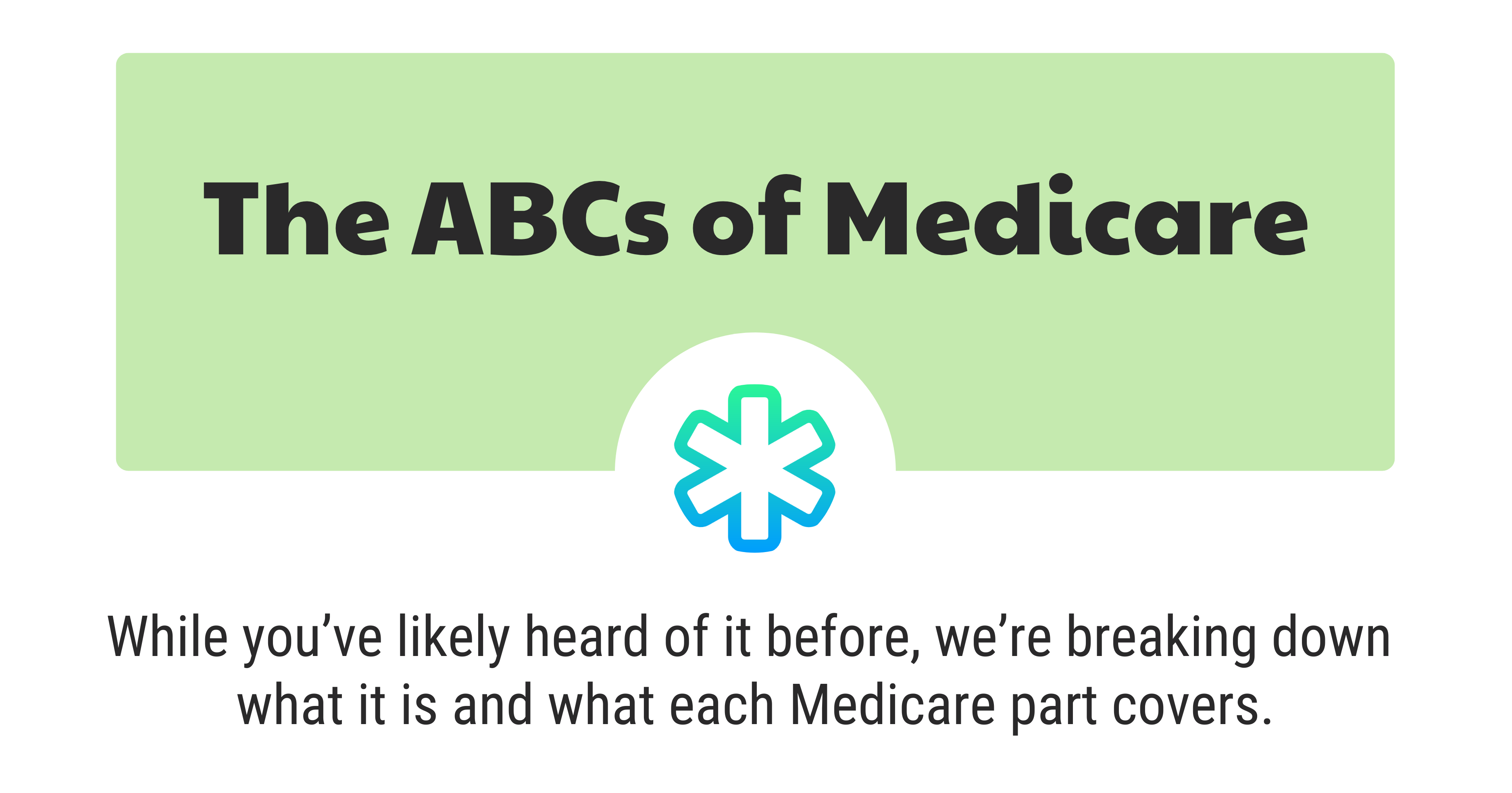 [Infographic] The ABCs of Medicare